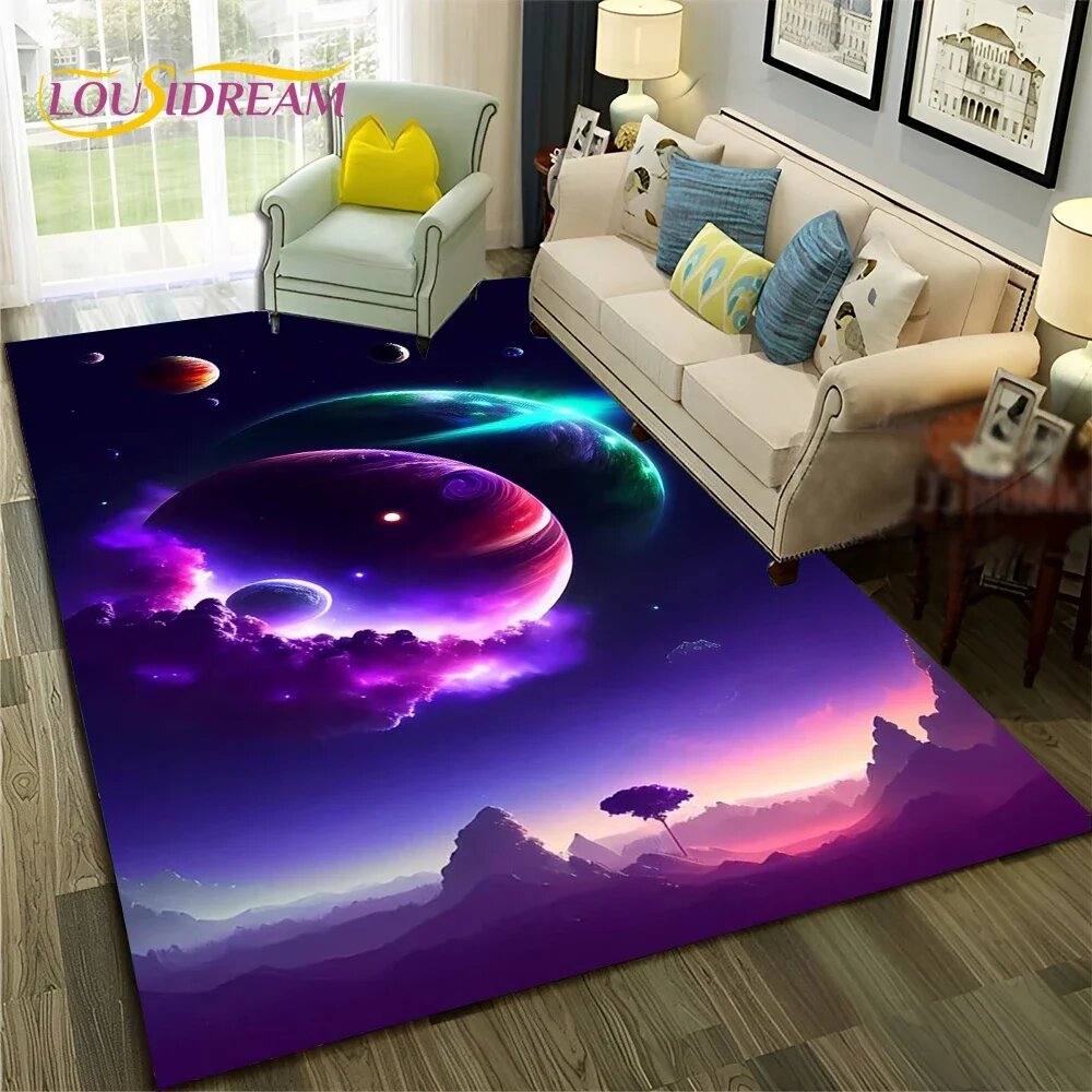 Коврик 3D Galaxy Planet 100x150cm, Цвет 13