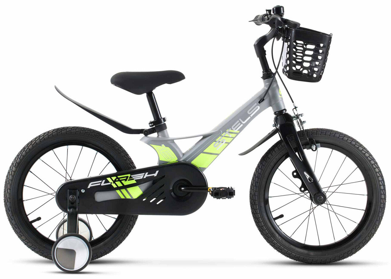 Детский велосипед Stels Flash KB 16" Z010 (2025) 16 Серый (100-120 см)