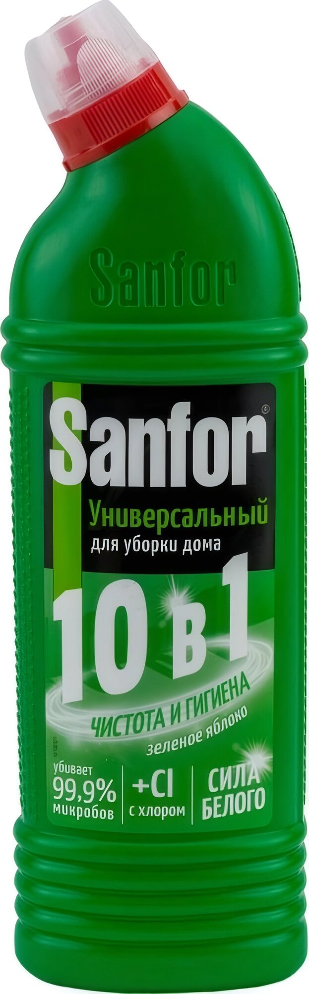 Чистящее средство для сан узлов SANFOR Зеленое яблоко 750 мл