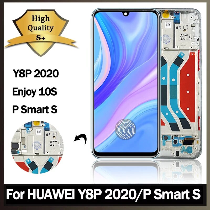 AAA + Высокое качество для Huawei Y8p 2020 AQM-LX1/P Smart S ЖК-дисплей с сенсорным TFT NO Frame