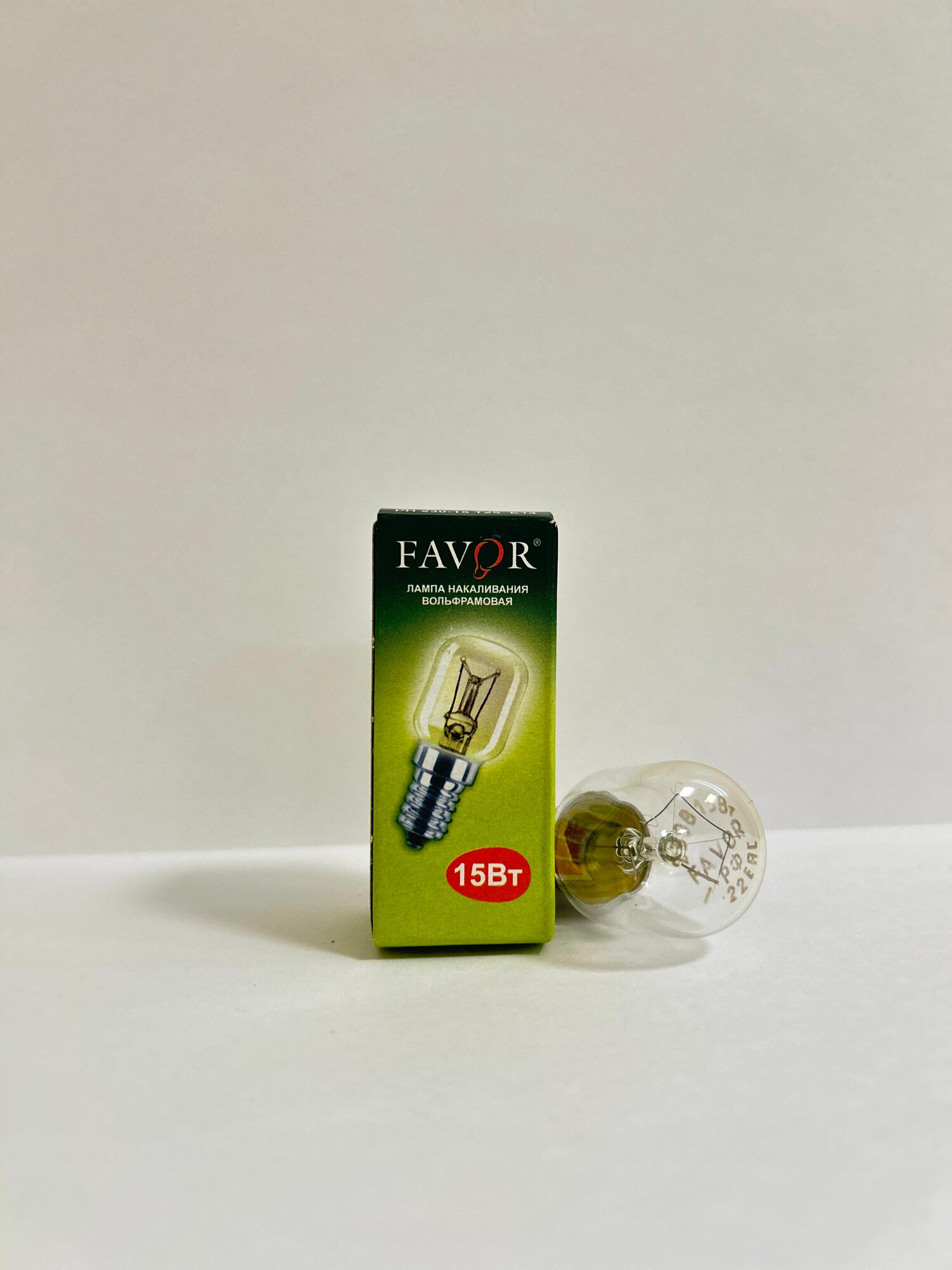 Лампа накаливания Favor РН 15 Вт вольфрамовая, E14, T25, 220В, цоколь E14