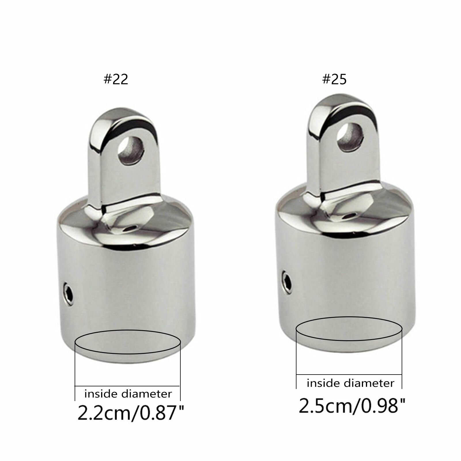 Eye End Bimini Top Fitting Adware 22mm25mm 316 Морская нержавеющая сталь