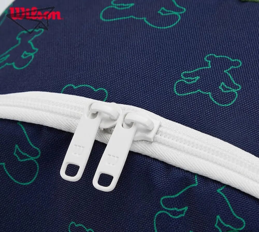 Wilson Рюкзак для тенниса Green +Dark blue с отделением для аксессуаров, карманом для обуви и отделениями для мобильного телефона и ноутбука — фото 1