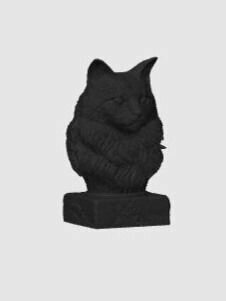 Эксклюзив! Бюст Кошки Мейн-Кун (10см, черный) - Милый друг, подарок, талисман