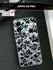 Чехол на Oppo A6 Pro / Оппо A6 Про с принтом Черные веточки с листьями, прозрачн...