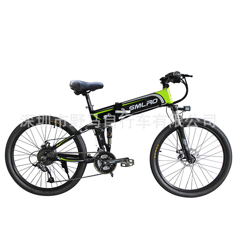 Полноподвесной складной электрический горный велосипед 26inch для бездорожья.