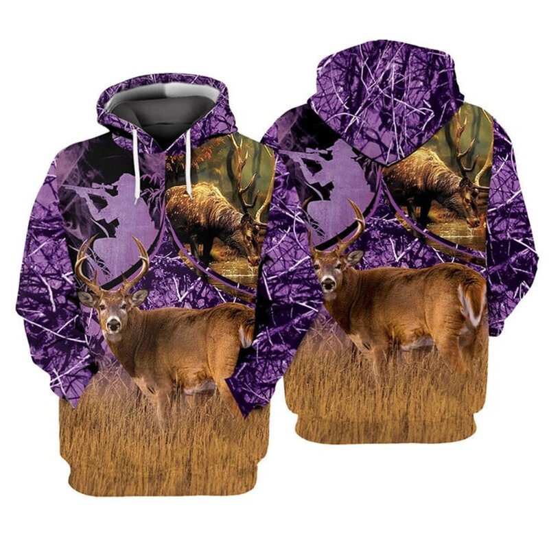 Мужская охотничья толстовка с капюшоном 3D Print M, Hoodie-FYA6959