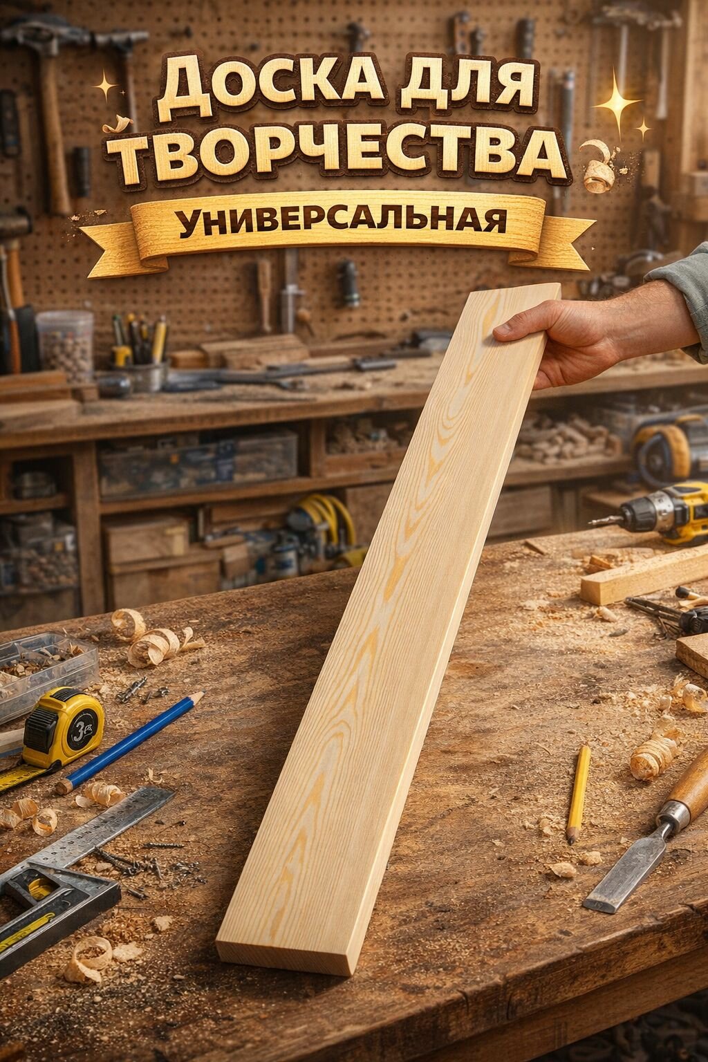 Деревянная доска для творчества