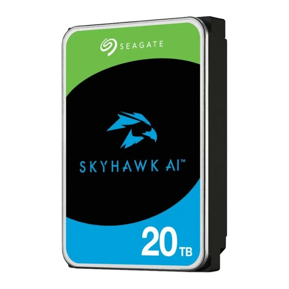 Жесткий диск 20 ТБ Seagate Skyhawk AI Surveillance ST20000VE004, 3.5" , 7200 об/мин, SATA3 (ST20000VE004)