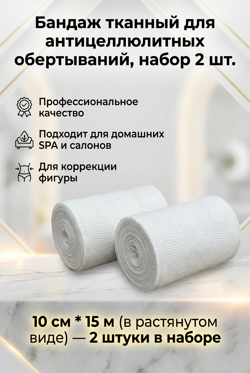 Бандажи для косметических обертываний, набор 2 шт. AROMA FUSION