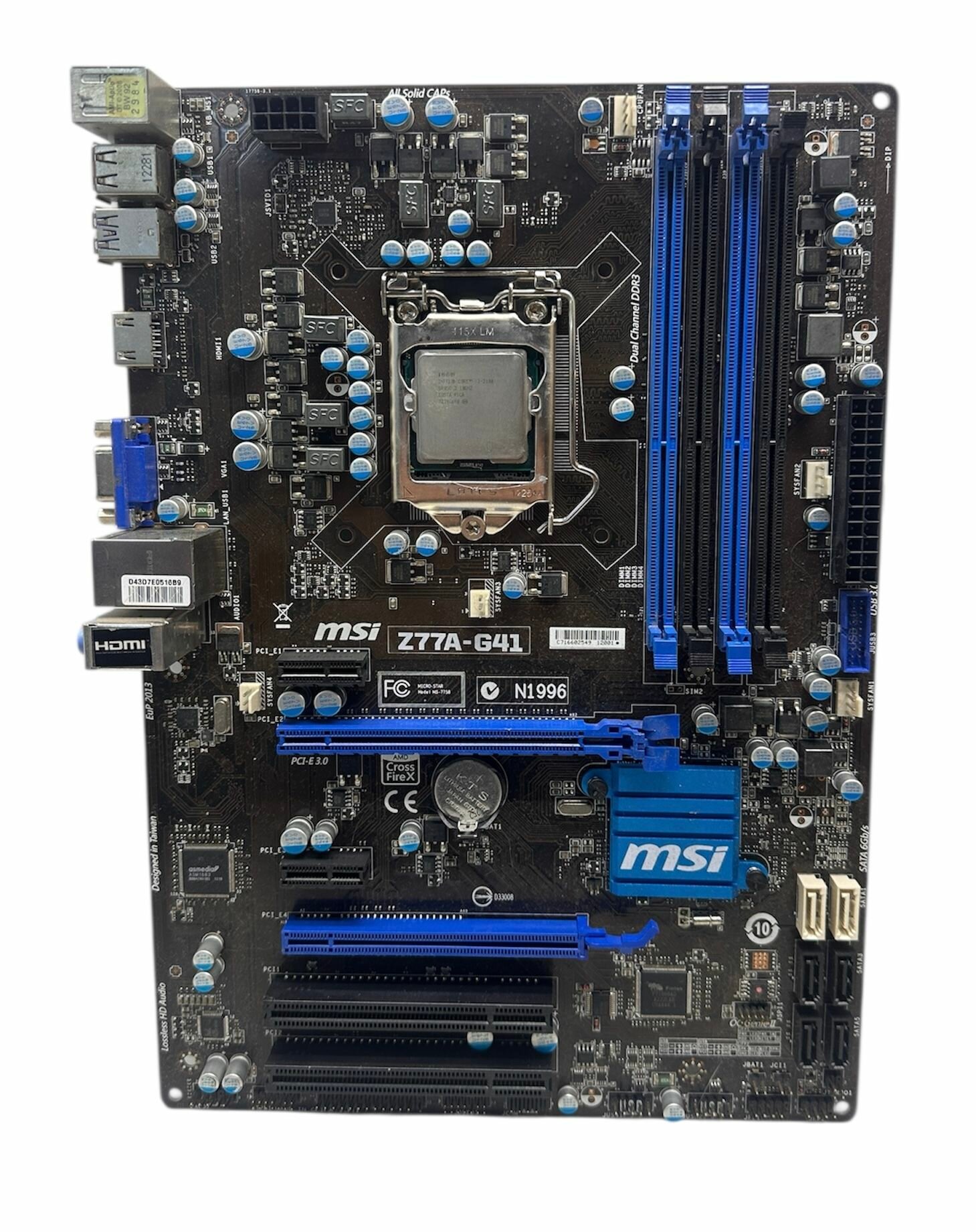 Материнская плата MSI Z77A-G41 Socket 1155