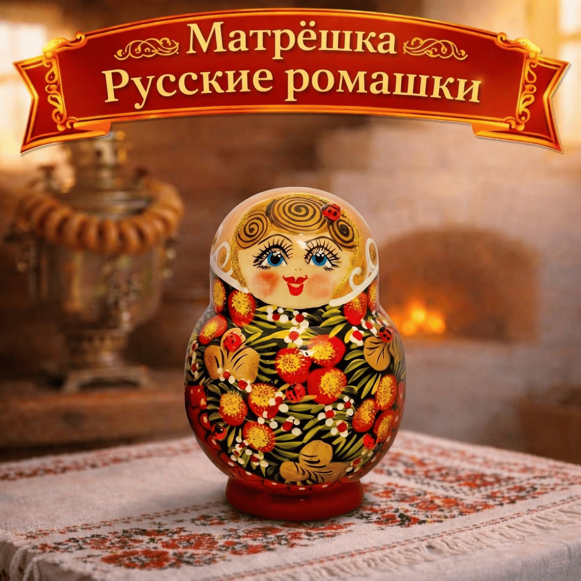 Матрешка Русские ромашки