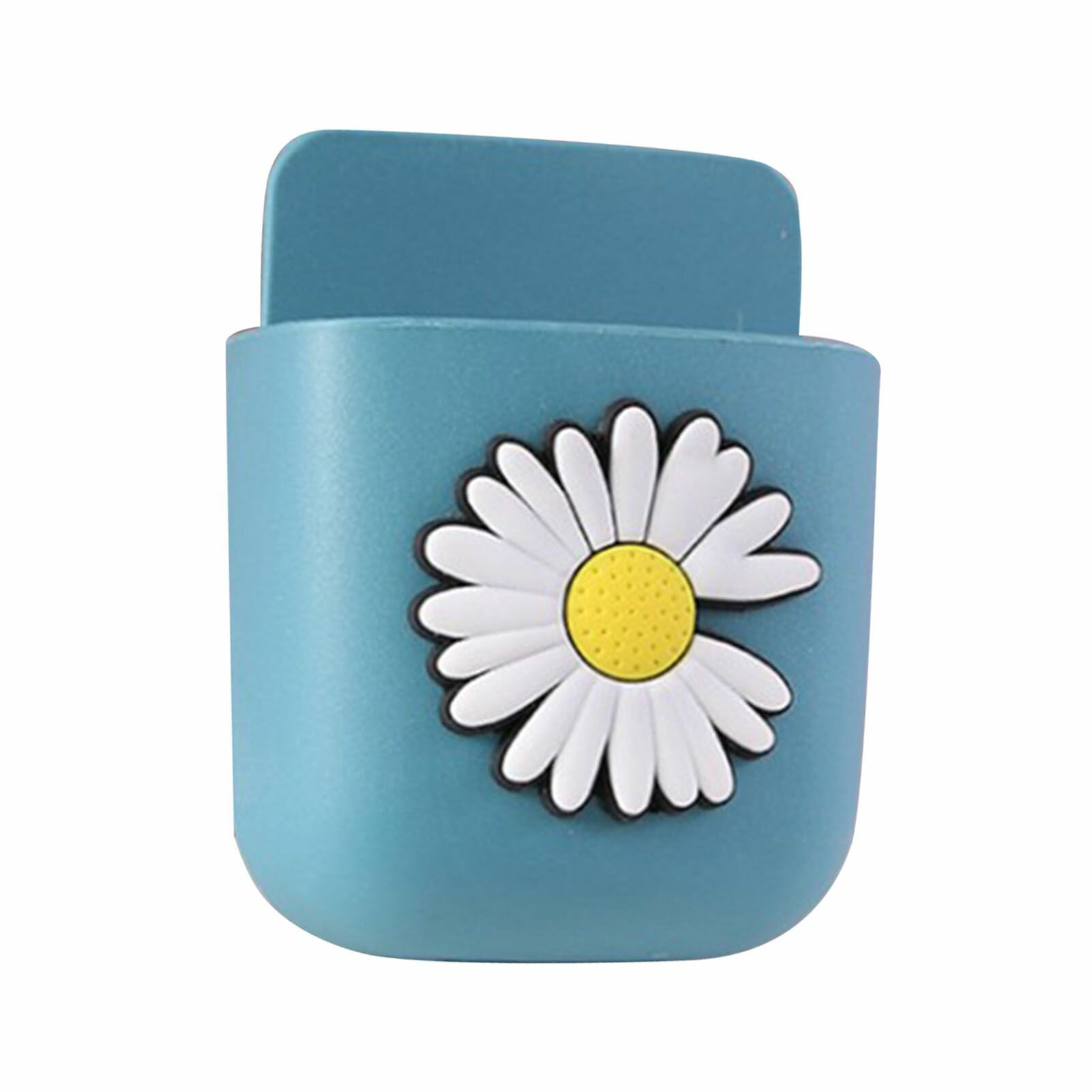Настенная коробка для хранения Cartoon, Контейнер для хранения телефона, Милый декор для дома (Синий узор ромашки)