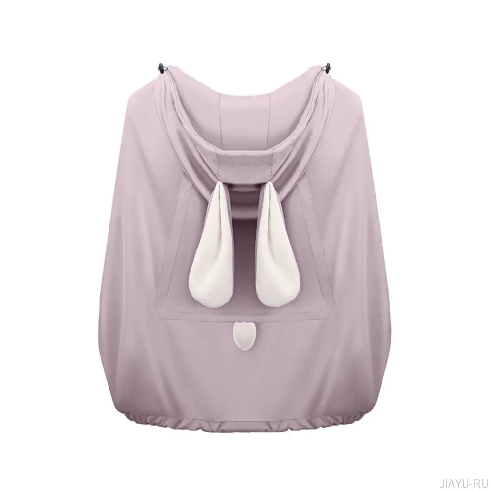 Детский фиолетовый ветрозащитный капюшон-накидка с карманом для коляски
