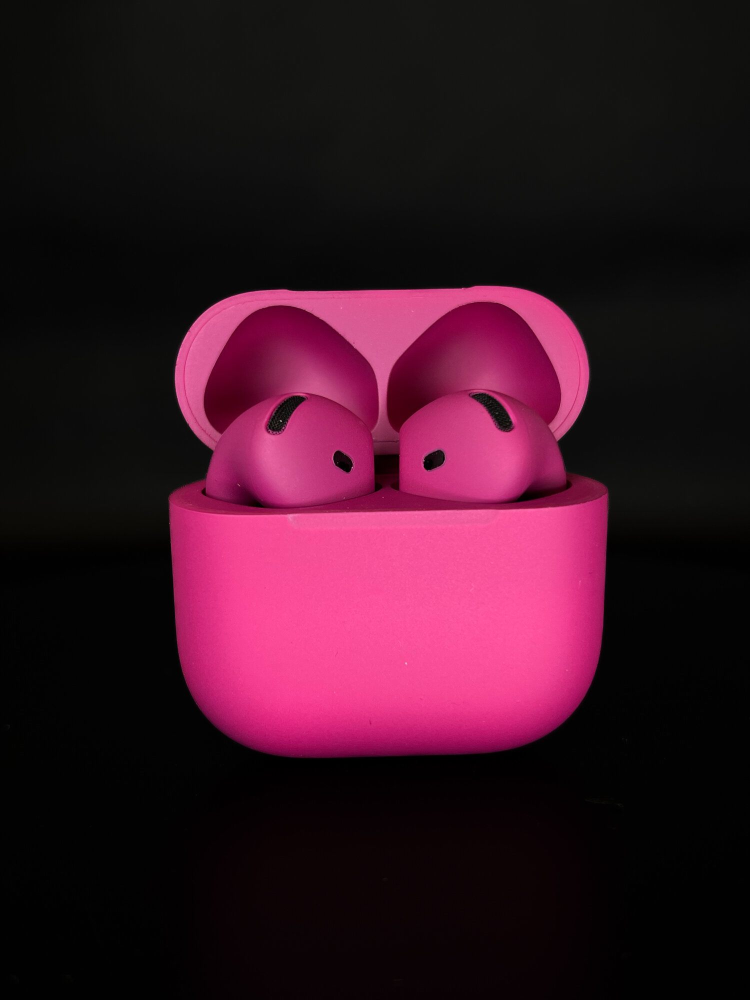 Беспроводные наушники Apple Airpods 4 с активным шумоподавлением "ANC" (Ярко-Розовые, Ral-4003 тотал матовые)