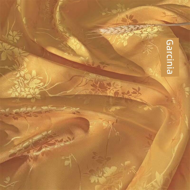 Жаккардовые шелковые и атласные ткани с цветочным узором, летний тонкий стиль, древний стиль ханьфу и чонсам,