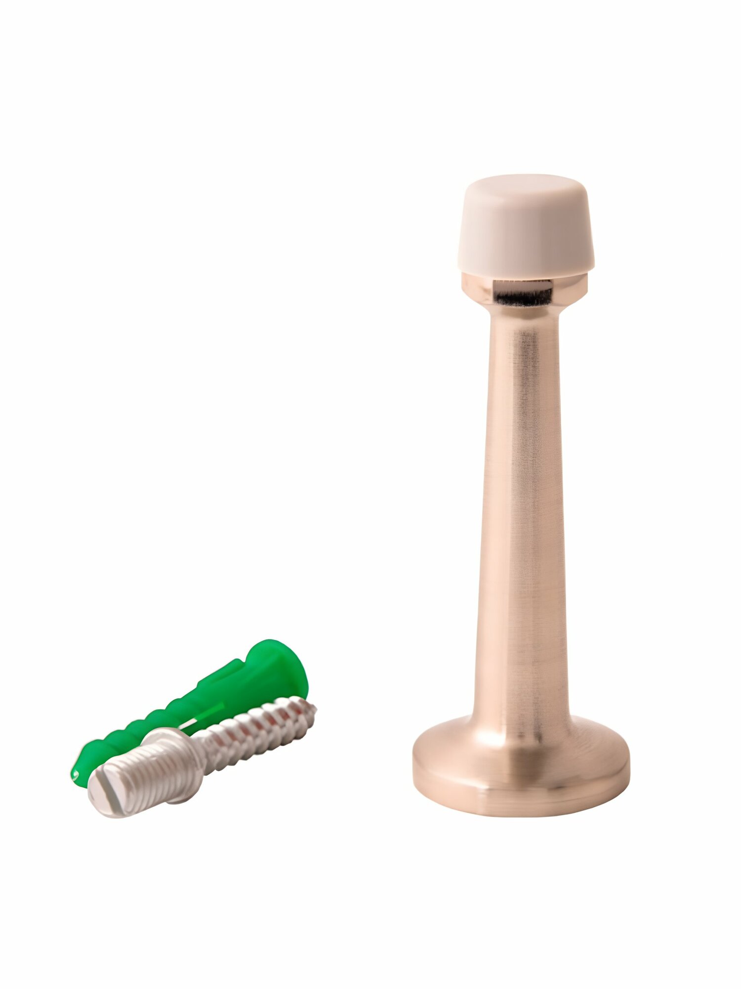 Упор дверной Apecs DS-0015-NIS настенный матовый никель 14424 – надежный ограничитель для защиты стен и мебели от ударов