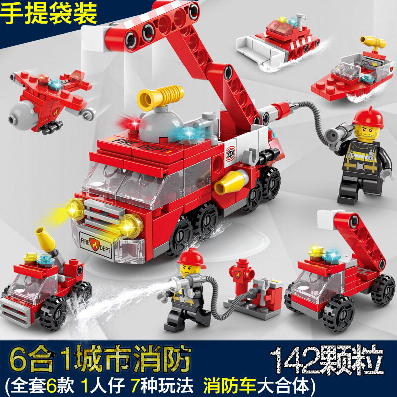 Строительные блоки, машинки, детские игрушки, сборка пазлов для мальчиков, 5 инженерных машин, 6 самолетов, 7 моделей, 8 мелких частиц, дешево.