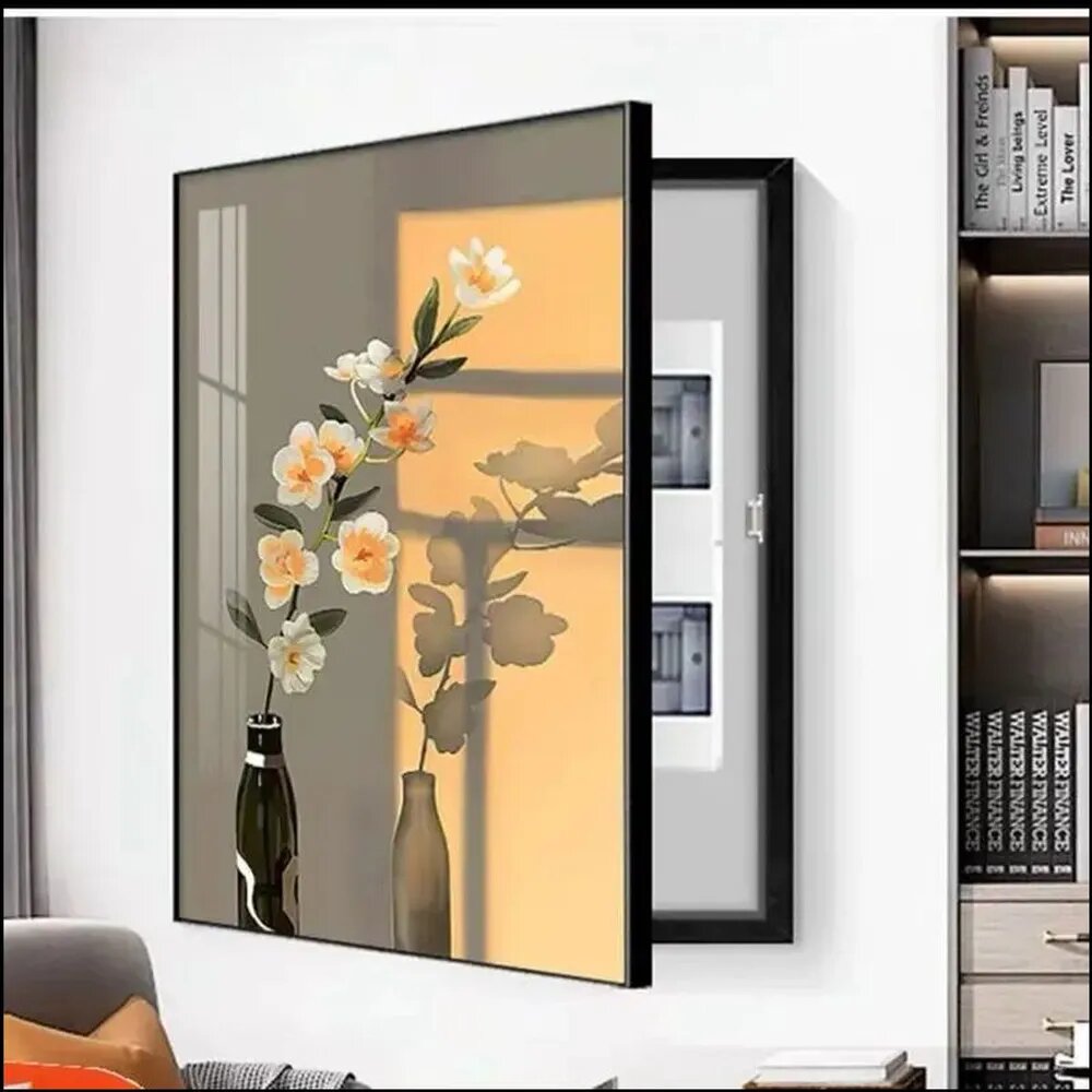 Картина-маскировка для счётчика 40x50 см, чёрная, полистирол, IP51