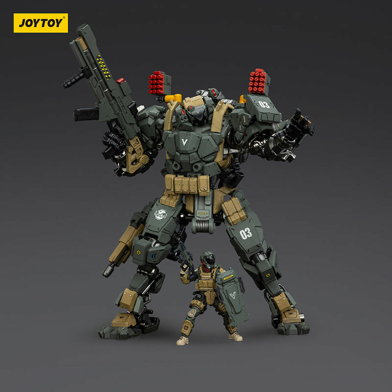 JOYTOY Dark Source Battle Star Series Tyrant-03 Тактическая подвижная модель солдата-механика 1:18, созданная в национальном масштабе, для игры