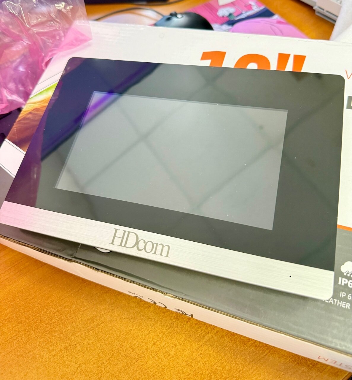 HD IP Wi-Fi видеодомофон HDcom S-711-IP(7) с записью по датчику / домофон с камерой / ip видеодомофон / домофон для калитки
