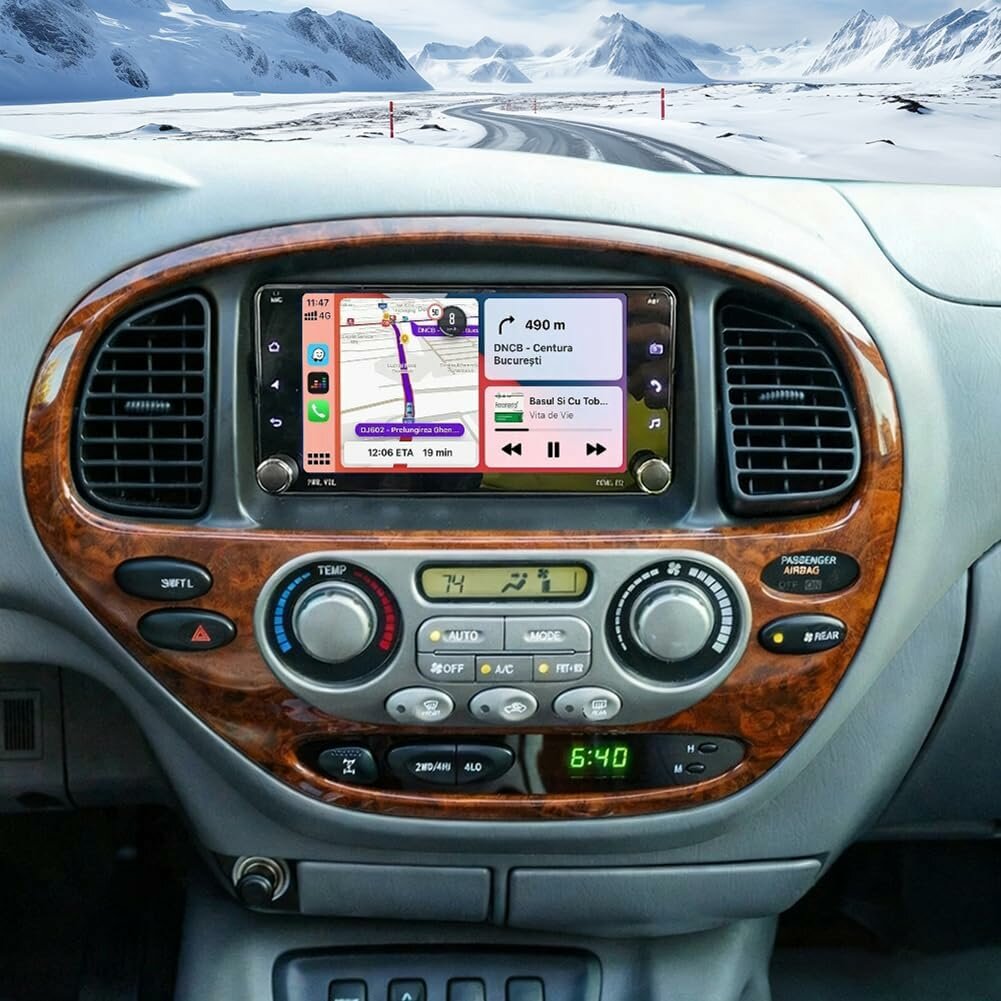 Автомобильная стереосистема 4 + 64G для Toyota Sequoia 2001-2007 с Carplay Android Auto Android 14 Головное устройство