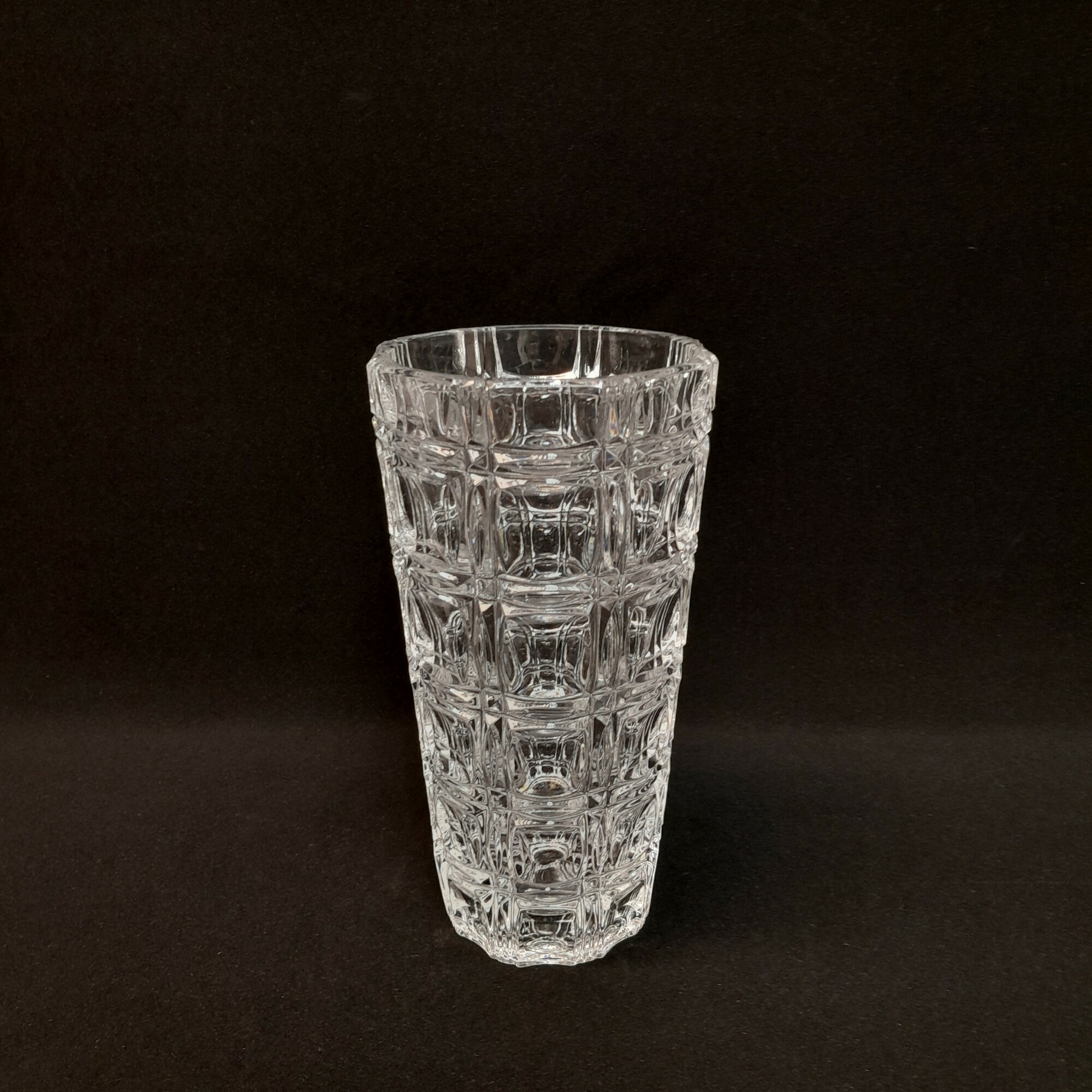 Винтажная ваза для цветов 21 см хрусталь 800 мл СССР