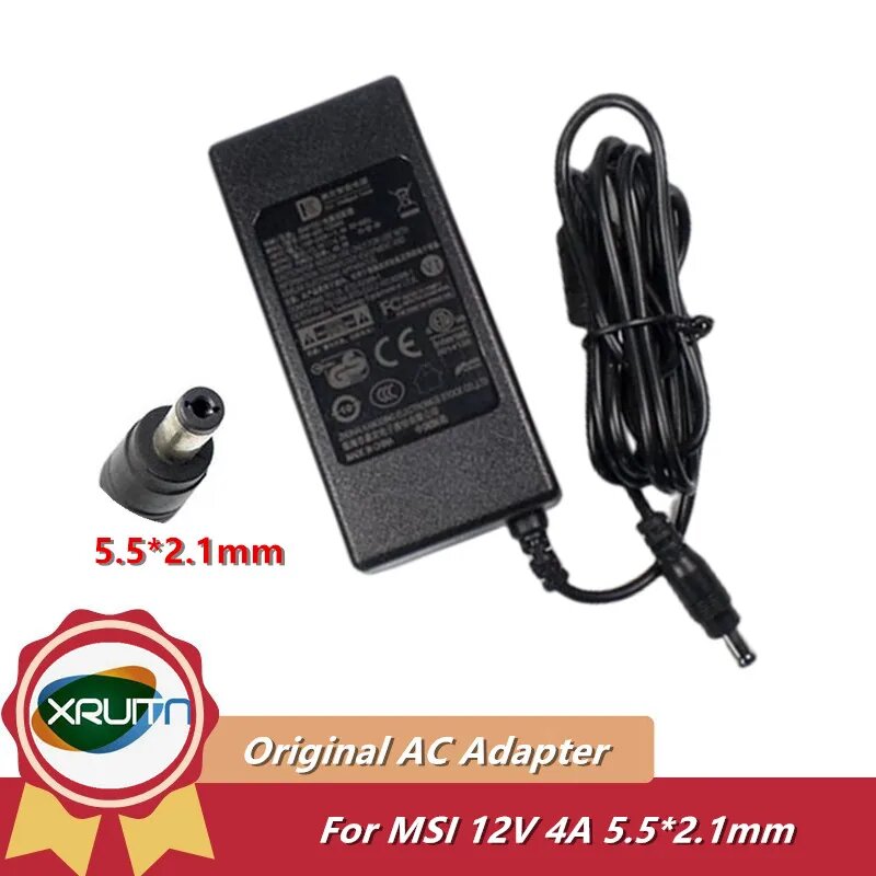 Адаптер питания XRUIT PDN-60E-120400 12В 48Вт, без кабеля питания