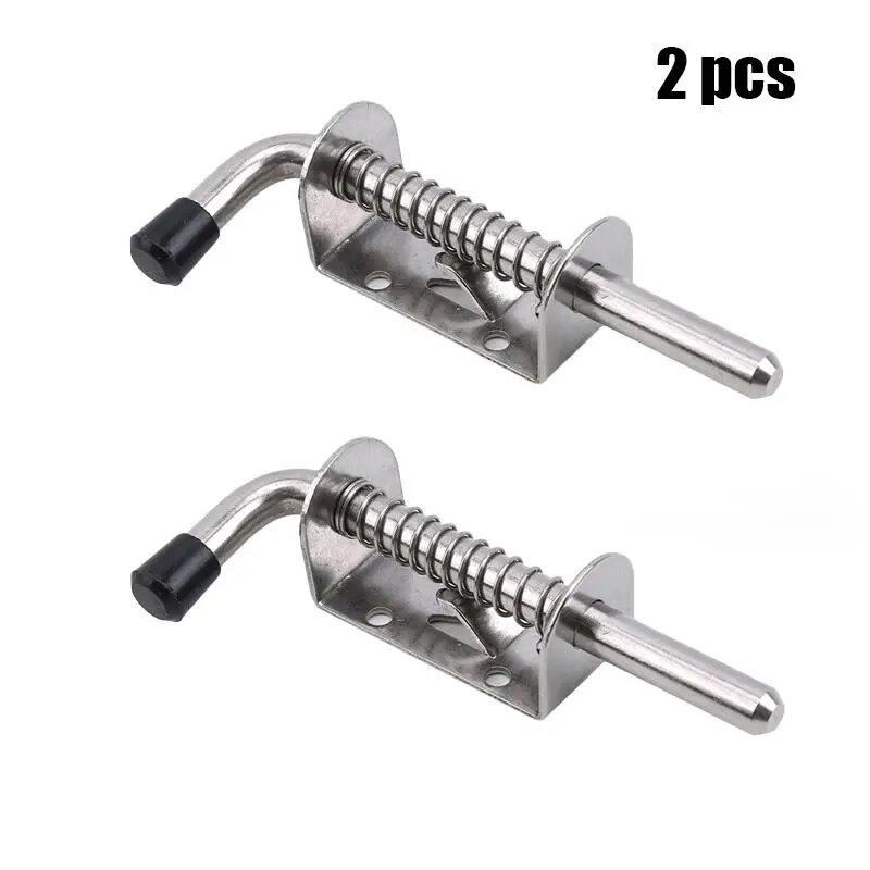 Пружинные дверные засова для гаражных ворот silver-2pcs
