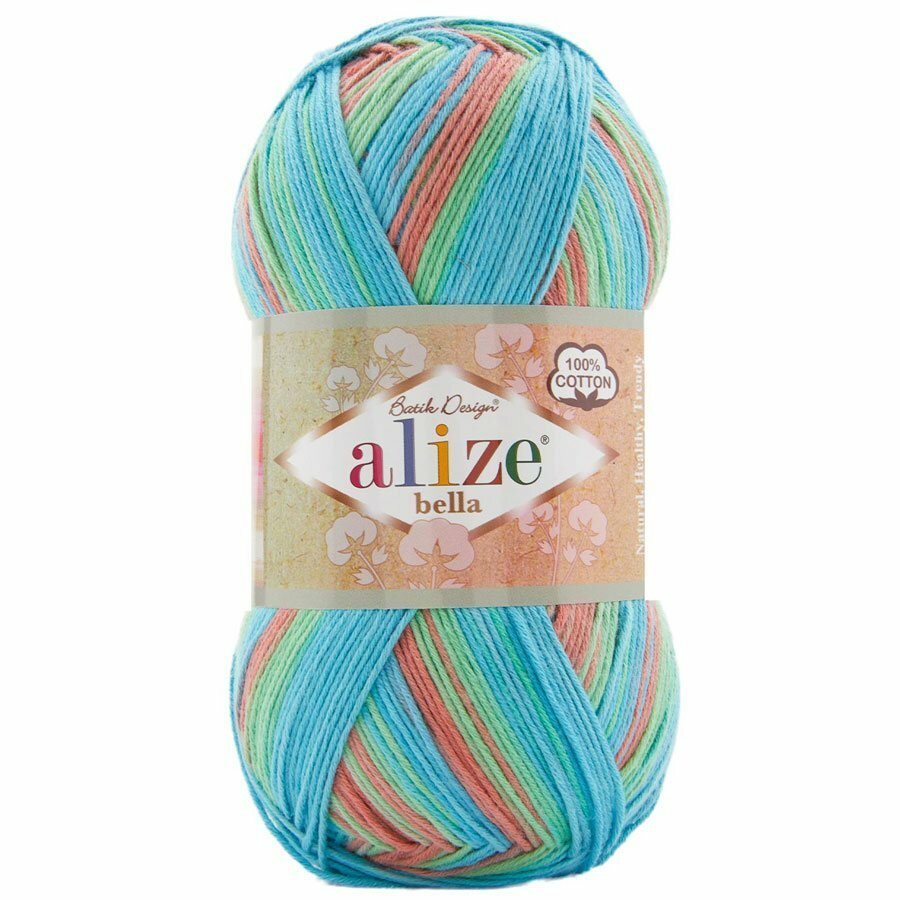 Пряжа Alize BELLA BATIK 8097 принт (5 мотков)