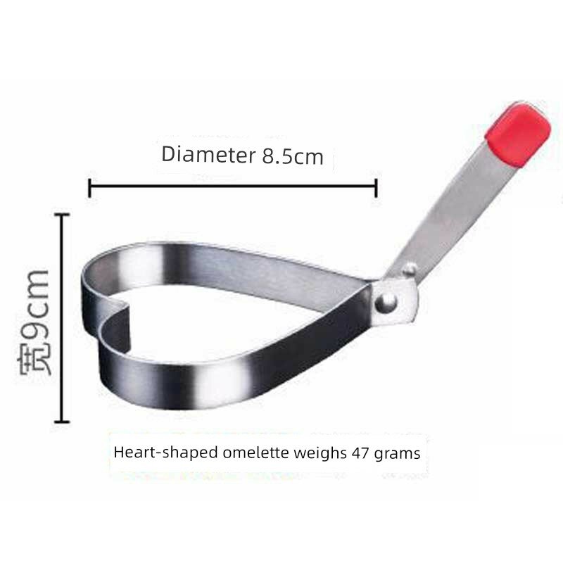 Утолщенная форма для жарки яиц из нержавеющей стали 304, модель для яиц-пашот, форма для жарки яиц в форме сердца и