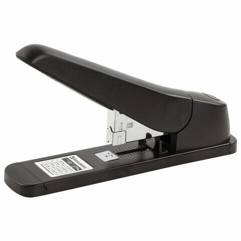 Степлер мощный №24/6-23/13 BRAUBERG "Heavy duty MX", до 80 листов, черный, 222563