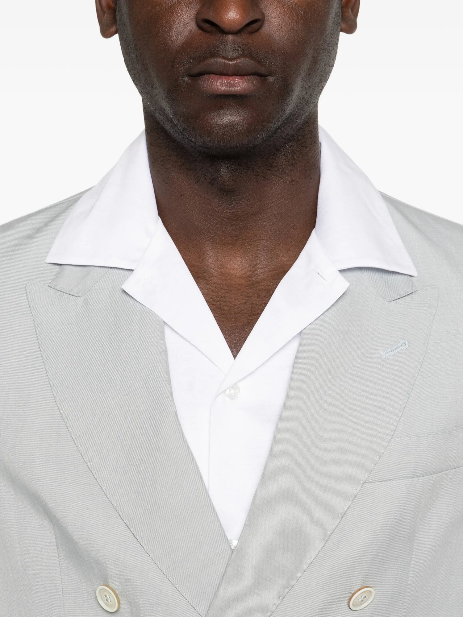 Комбинезон Eleventy Double-breasted linen suit, размер 52, blue — фото 1