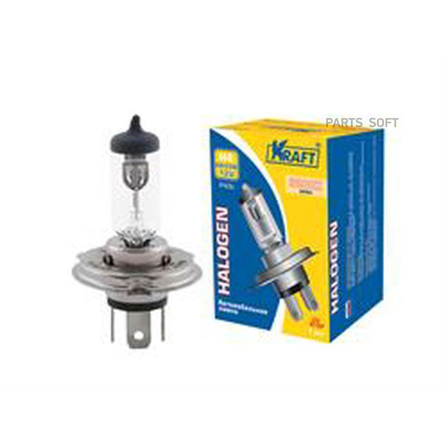 Лампа галогенная H4 12V 60/55W "KRAFT" KRAFT KT 700010 | цена за 1 шт