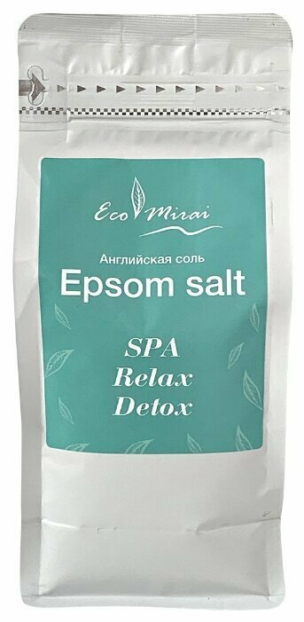 Eco Mirai Английская соль (Epsom salt) для ванн 1кг