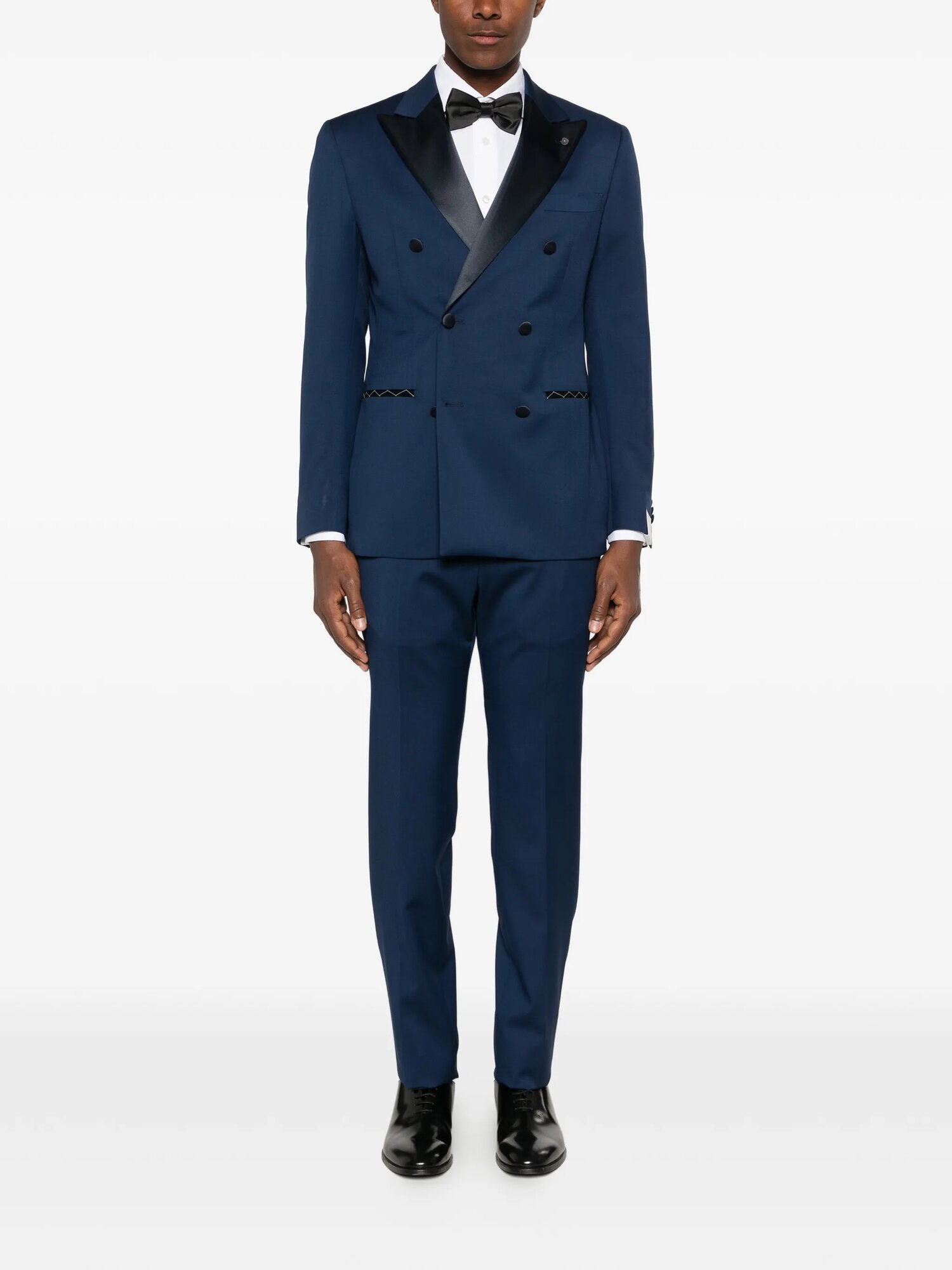 Комбинезон Lubiam Double-breasted peak-lapel suit, размер 48, blue — фото 1