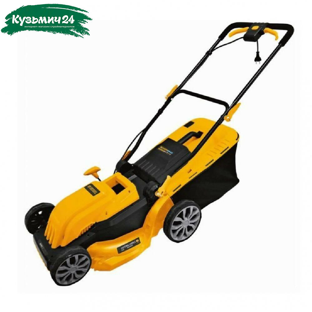 Газонокосилка электрическая Denzel GMC-1800 96629, травосборник 35 л, 1800 Вт