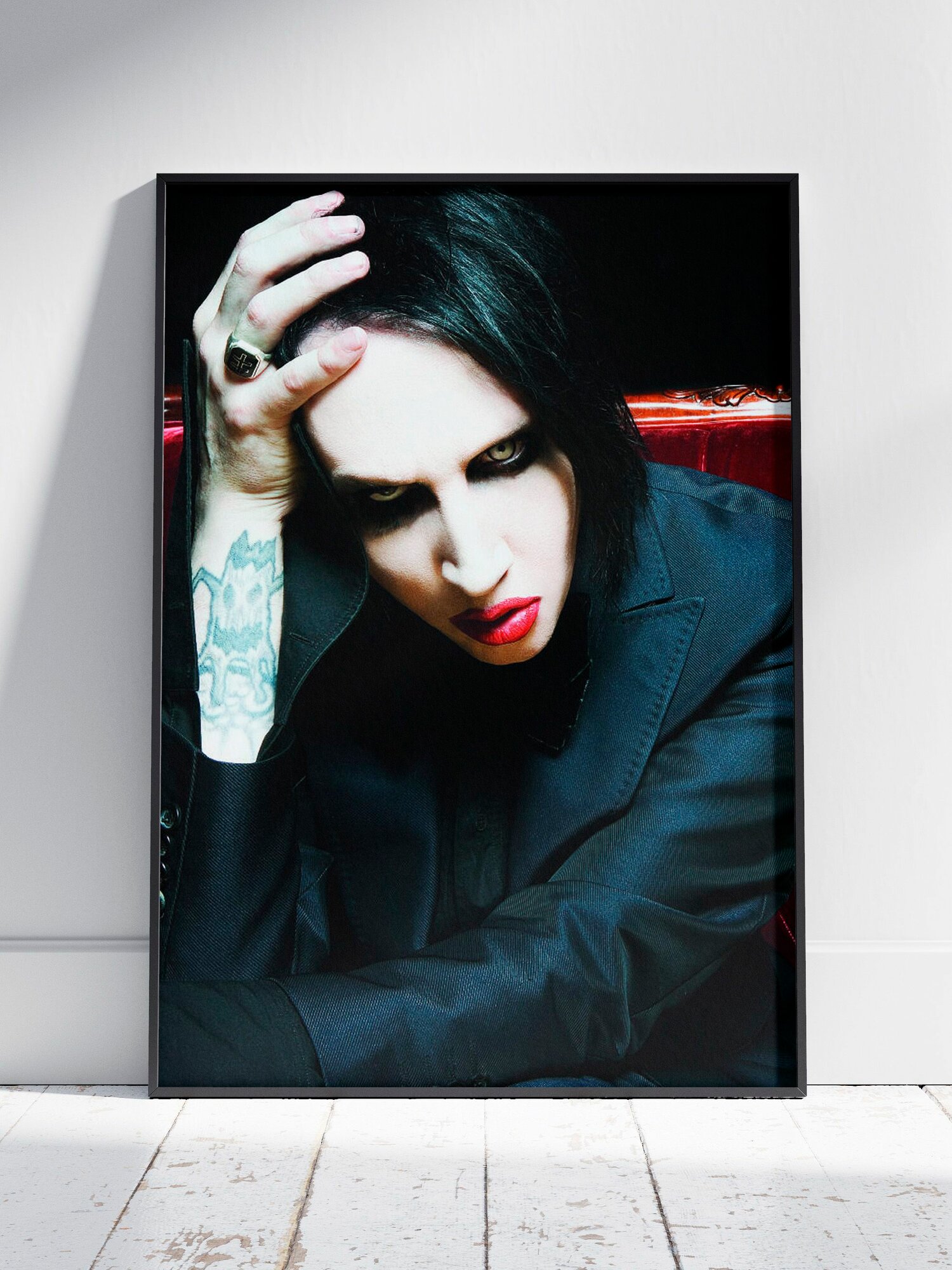 Плакат на стену для интерьера Мэрилин Мэнсон (Marilyn Manson 21) - Постер по музыке и артисту формата A4 (21x30 см)