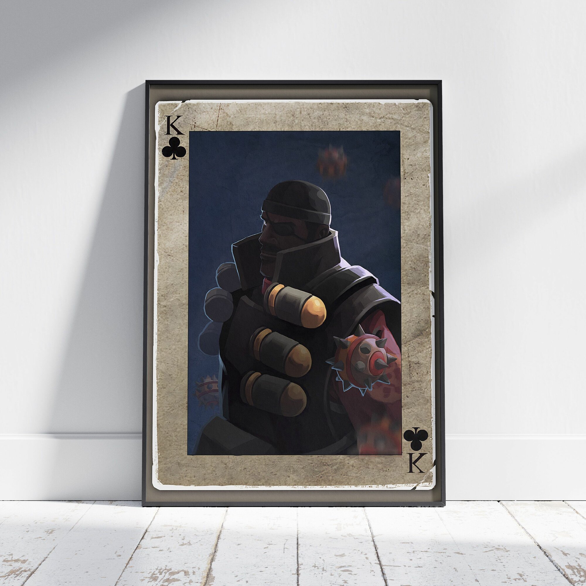Плакат на стену для интерьера Team Fortress 2 (Подрывник 4) - Постер по игре формата А4 (21x30 см)