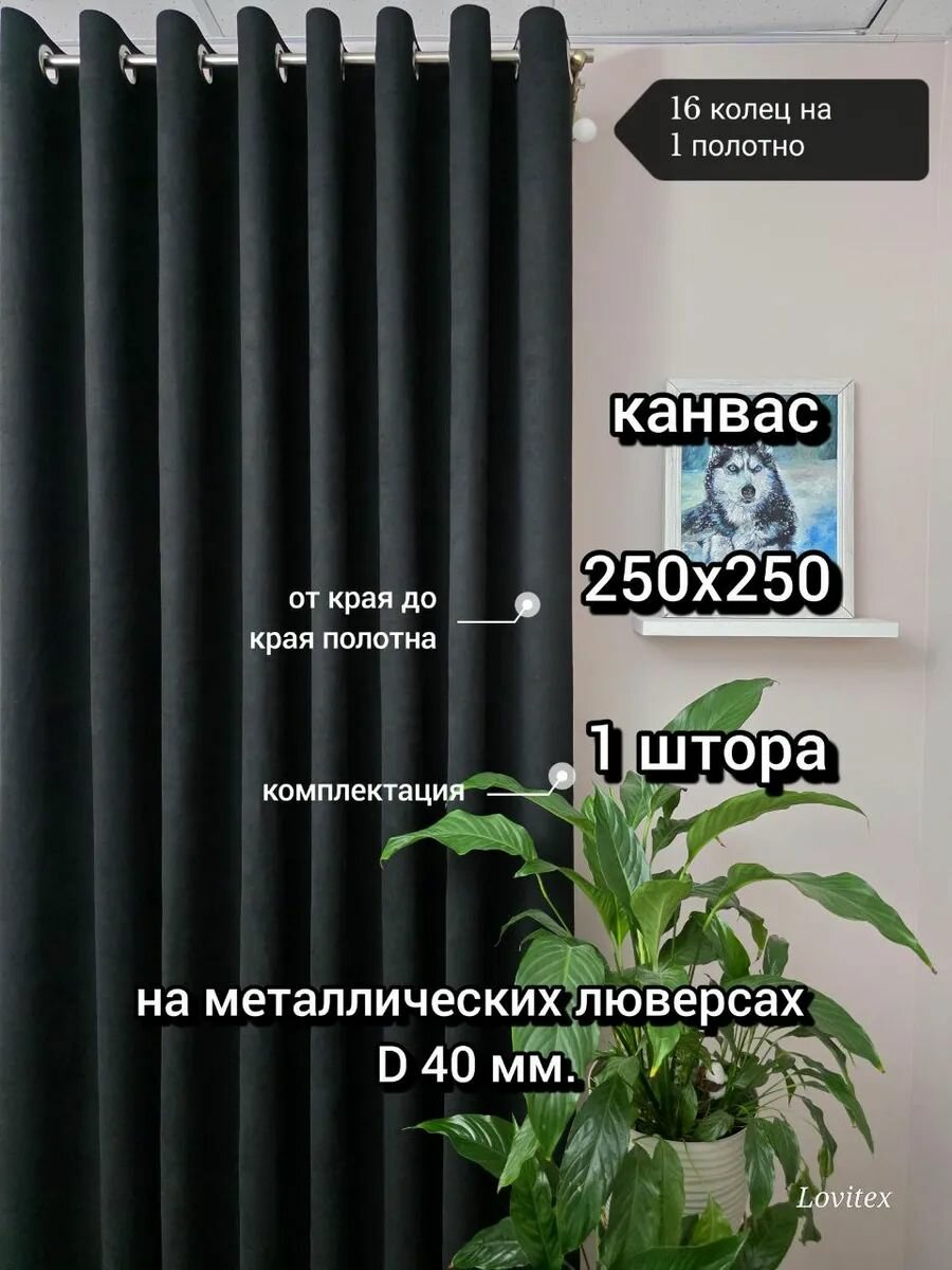 250х250 1 шт. Канвас на люверсах