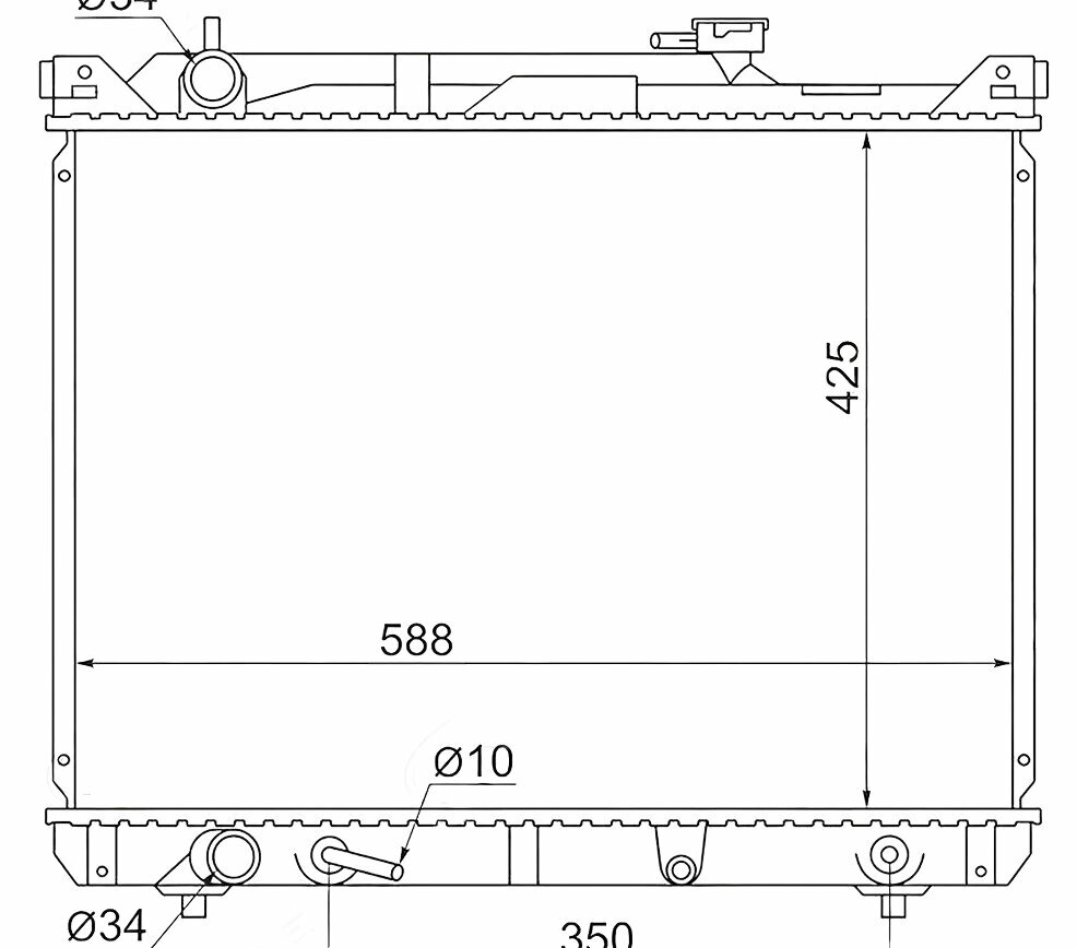 Радиатор SAT SK0004-1 Suzuki Escudo 97-05 / Grand Vitara 97-05