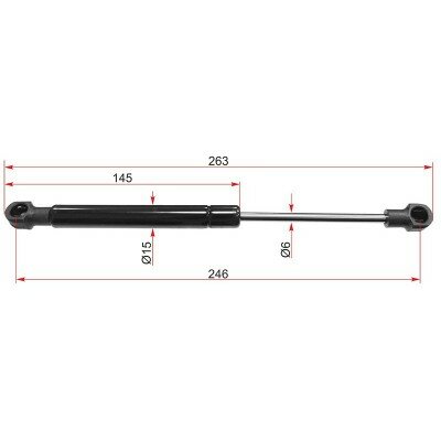 Амортизатор капота SAT ST-9154605 Volvo S60 00-10, S80 98-06 справа=слева
