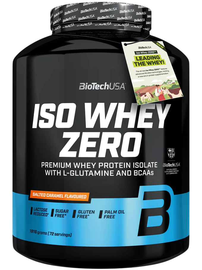 Изолят протеина BioTechUSA Iso Whey Zero 1816 г, Соленая карамель