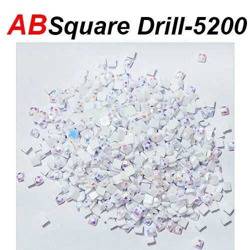 Алмазная картина Huacan AB: Горный пейзаж Белый, AB square drill-5200