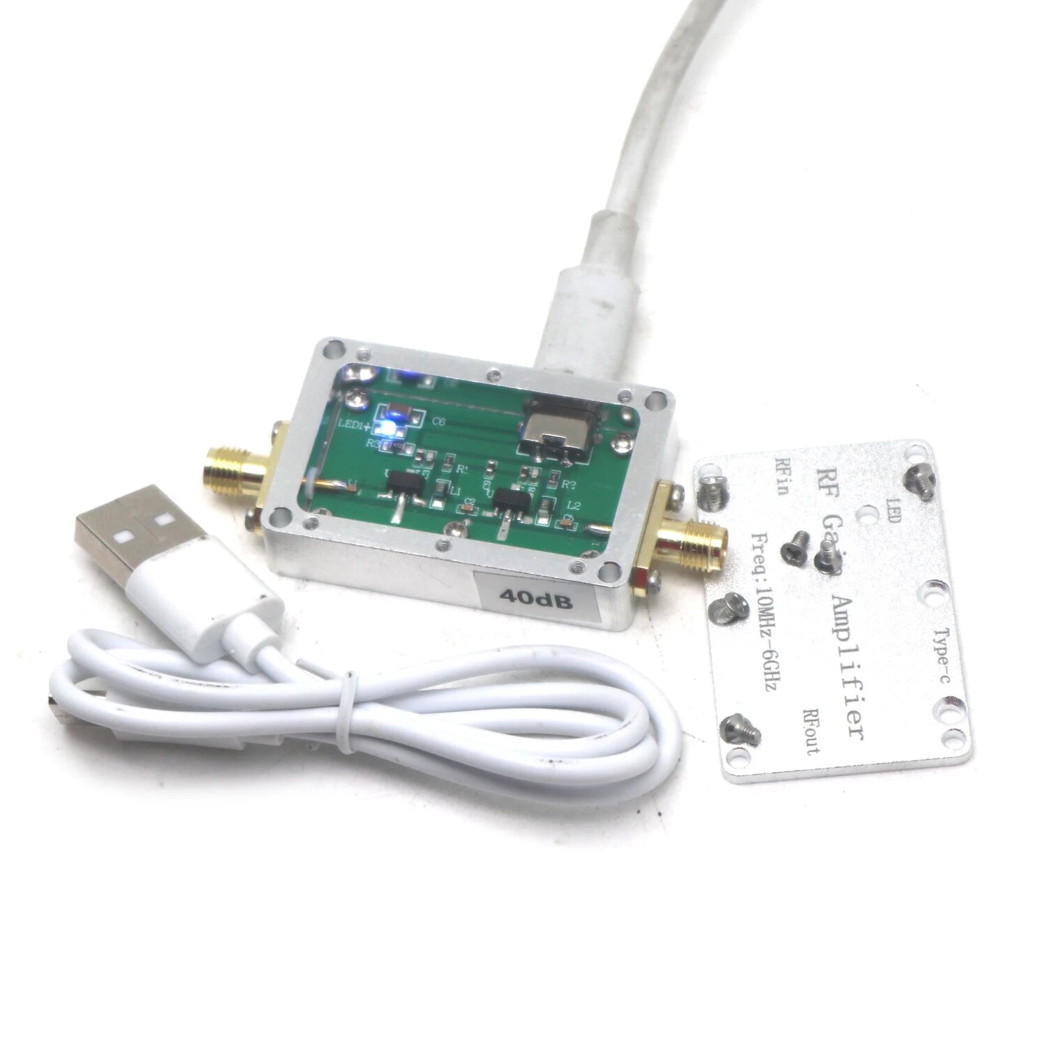 DYKBmetered RF Усилитель сигнала 10-6 ГГц LNA 40DB
