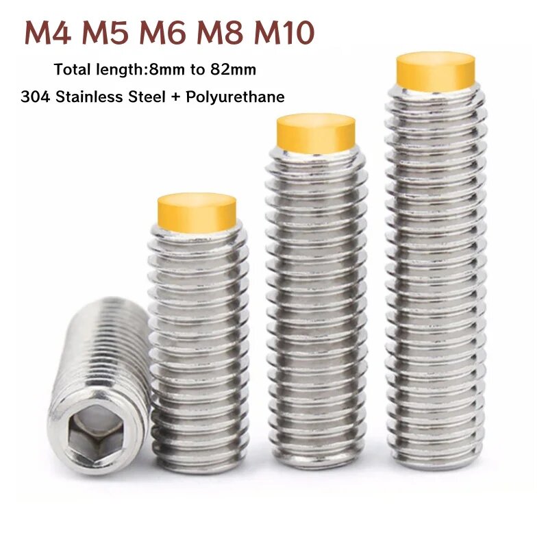 Демпфирующие винты M4 M5 M6 M8 M10 из нержавеющей стали 304 M8x1.25x22mm(2pcs)