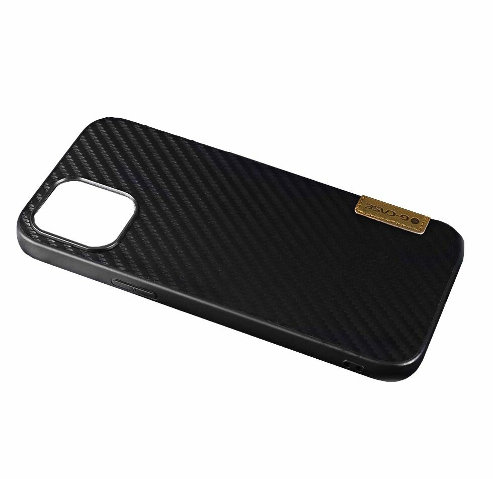 Чехол G-Case iPhone 14 Pro 6,1" Dark Series противоударный Карбон