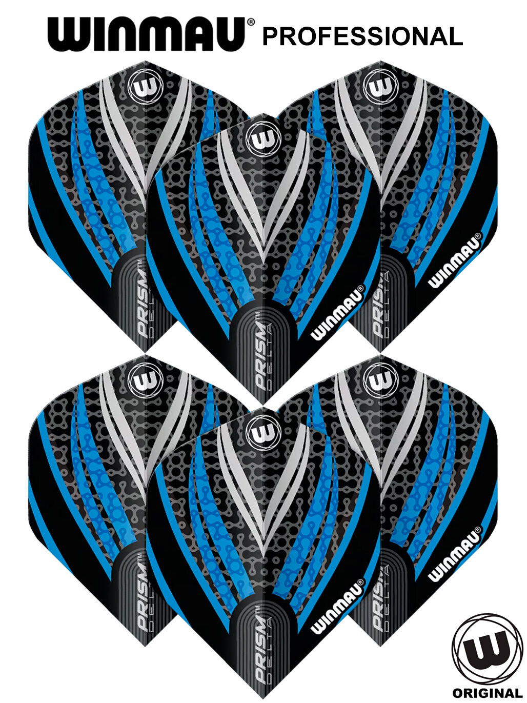Профессиональные оперения 6шт для дротиков Winmau Prism Delta (6915.289) Оперения Дартс