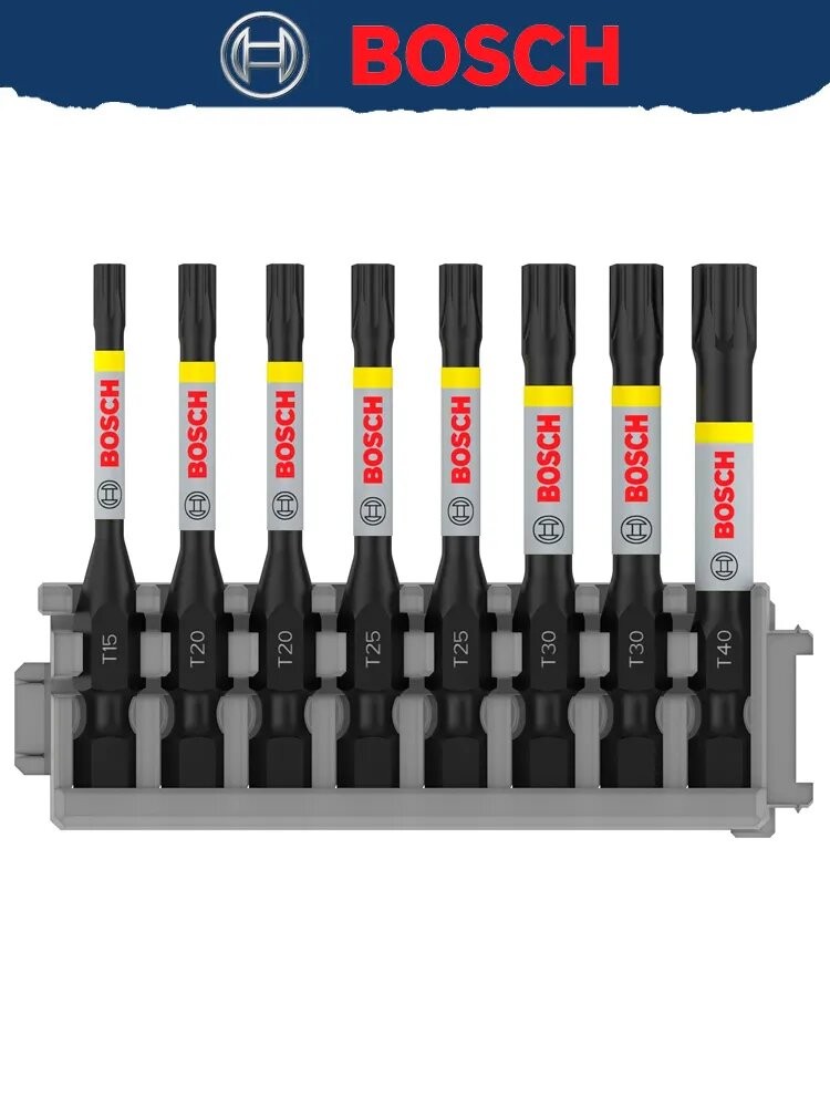 BOSCH 2608522329 PRO Impact T отвертка бит 8 шт шестигранный хвостовик HSS прочные аксессуары для электроинструмента