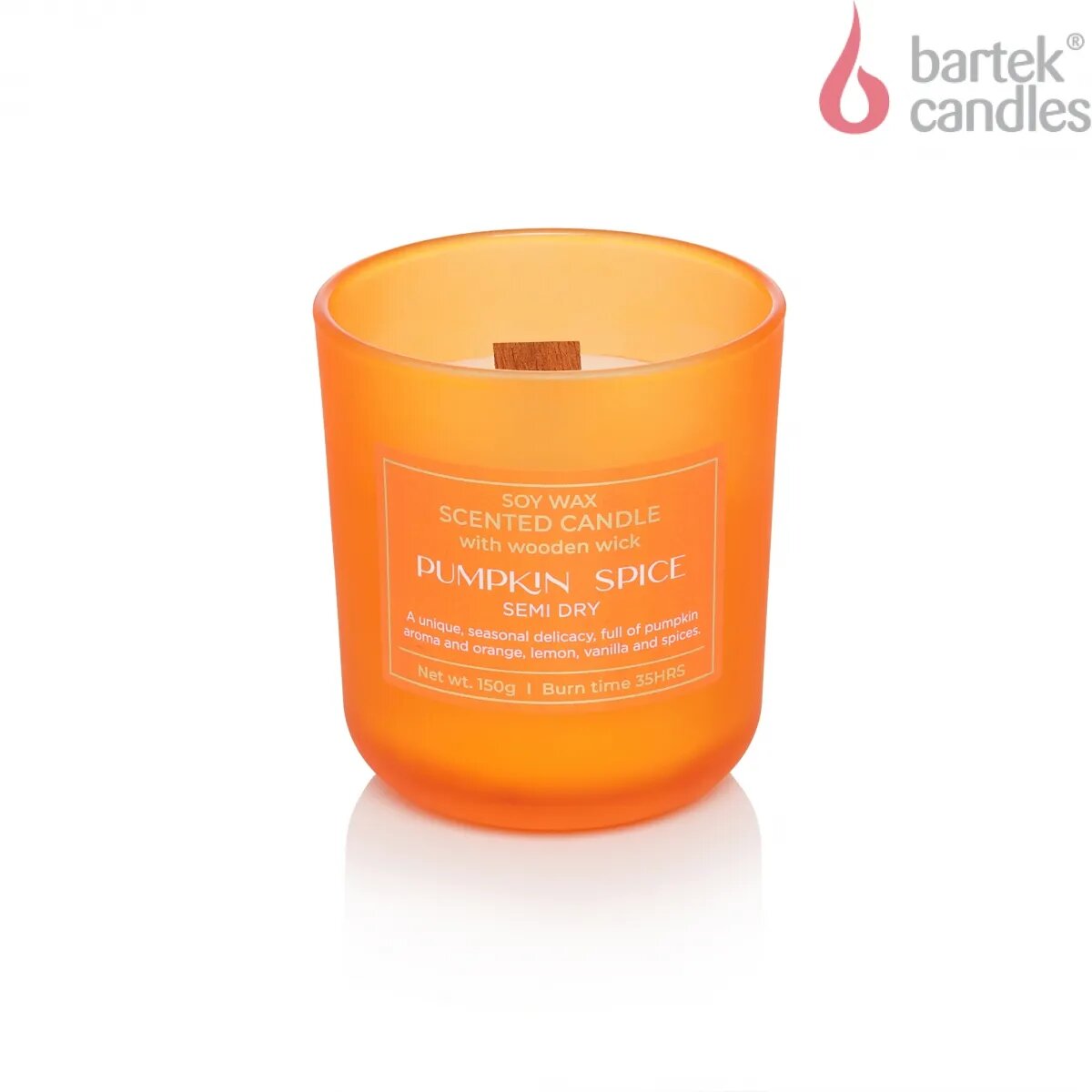 BARTEK Арома-свеча "Pumpkin Spice" SEMI DRY 150g